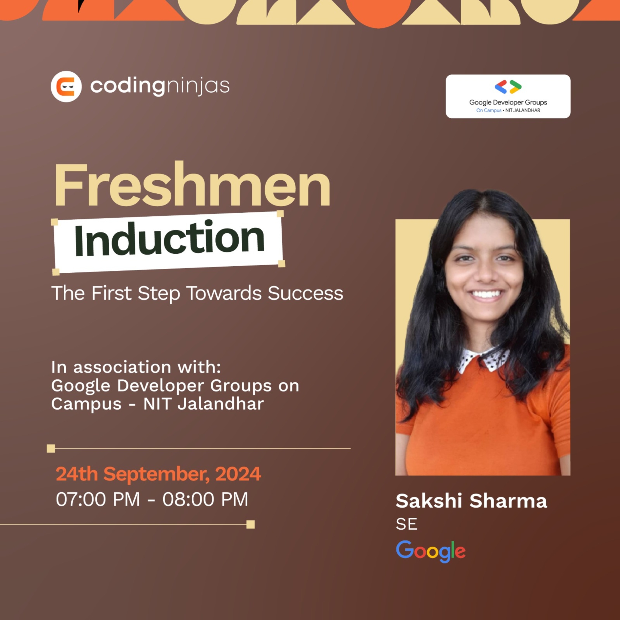 See Freshman Induction- The First Step Towards Success at Google Developer Groups GDG on Campus ...